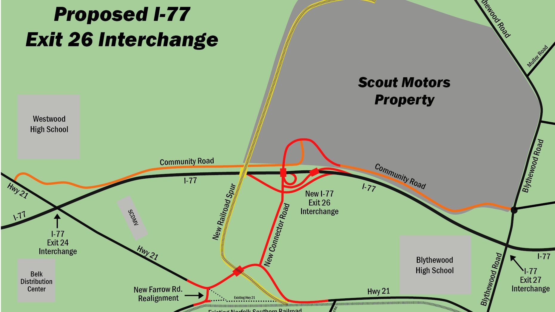 SCDOT breaks ground on new I-77 interchange in Blythewood | The Voice ...